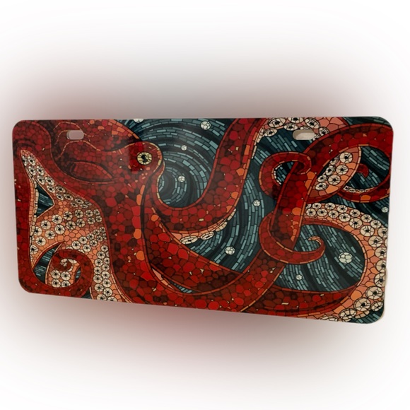 Source Unknown | Other | License Plate Kraken Octopus | Poshmark